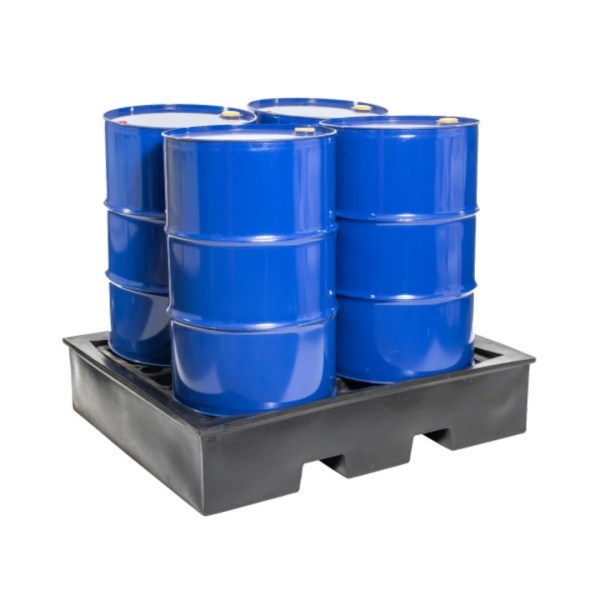 Polyethylene 4 Drum Spill Deck | Industrial Fluid Solutions