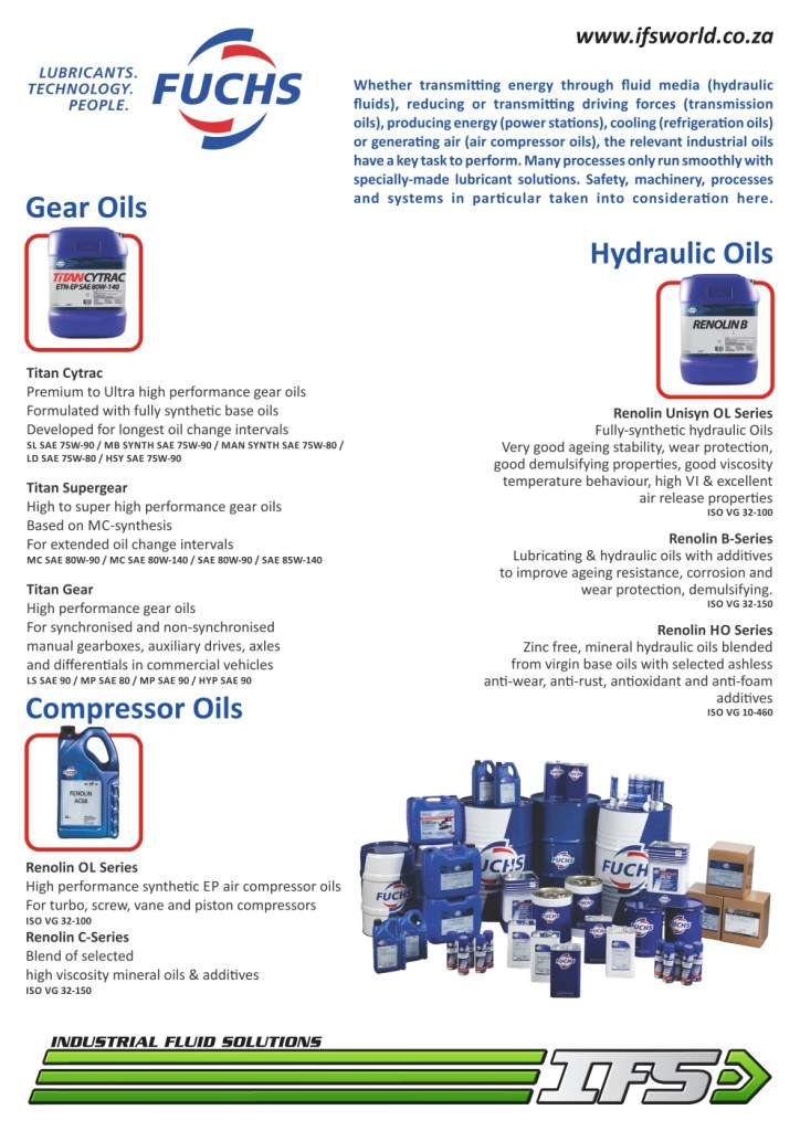 IFS Brochures and Catalogues | Industrial Fluid Solutions